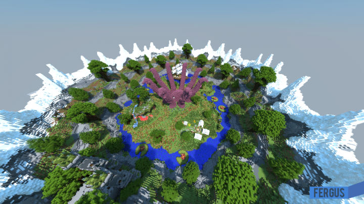 Snowy Valley - KitPvP Map | FergusBT Minecraft Map