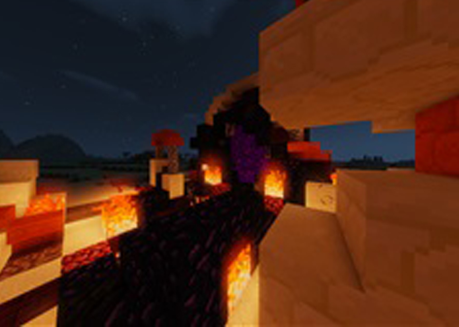Minecraft custom made nether portal Minecraft Map