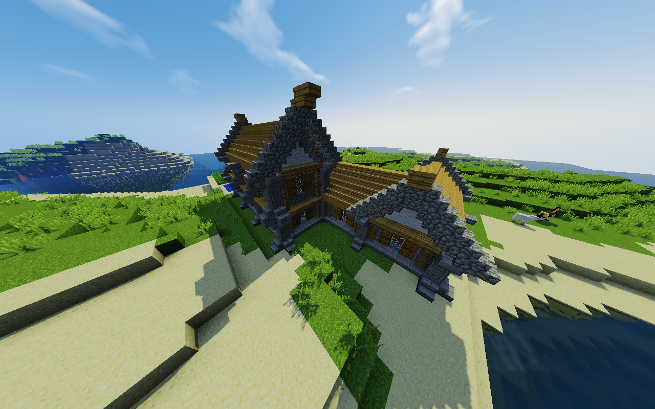 Beautiful House w/ Pool Minecraft Map