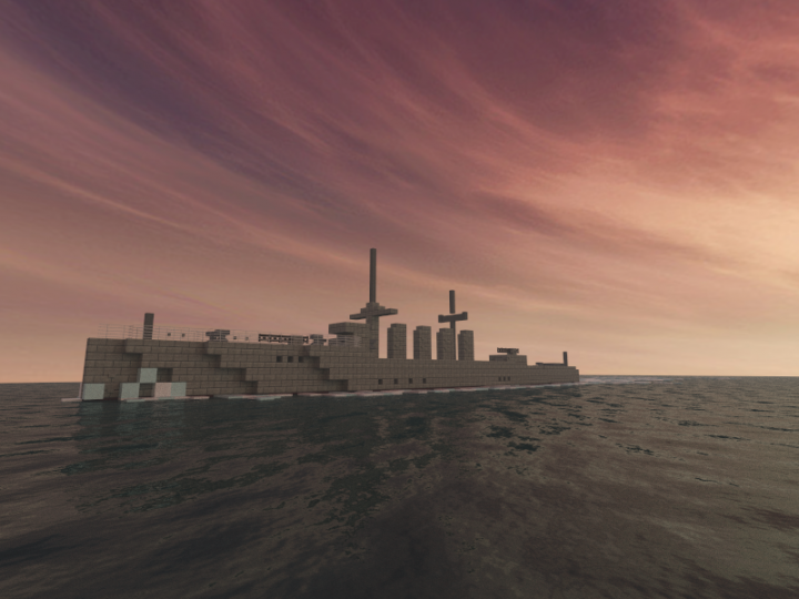 WWI Destroyer Escort | Download | Small Warship in 1:1 scale. Minecraft Map