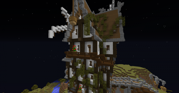 Large Steampunk House With A Bridge Minecraft Map