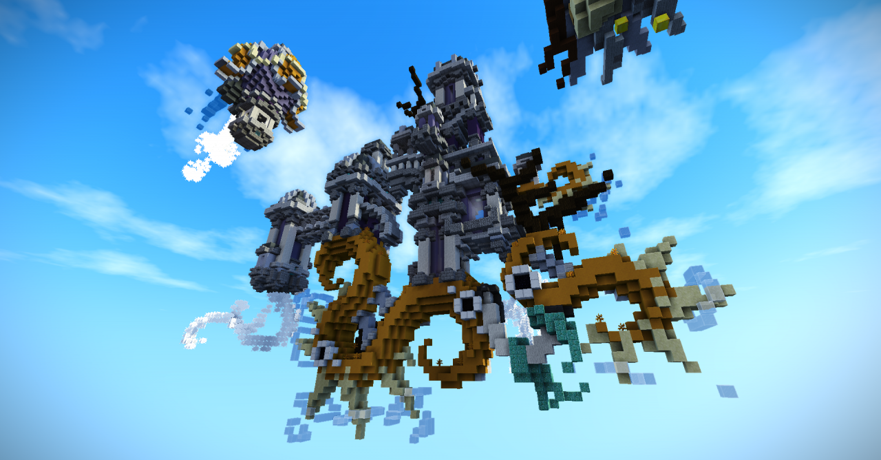 Cloud Structure training Minecraft Map