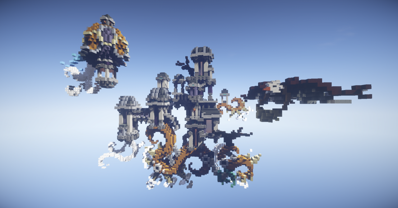 Cloud Structure training Minecraft Map