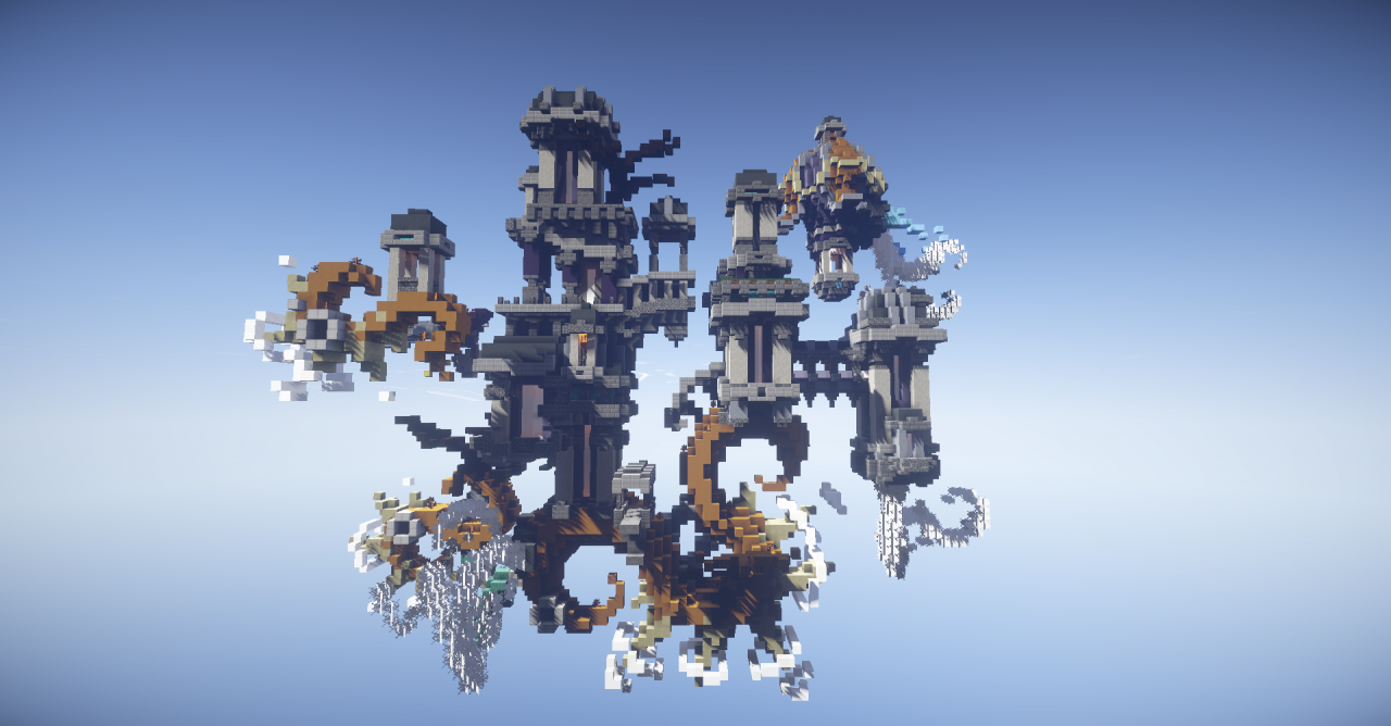 Cloud Structure training Minecraft Map