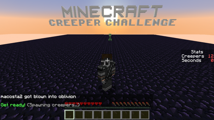 The Minecraft Creeper Challenge Minecraft Map