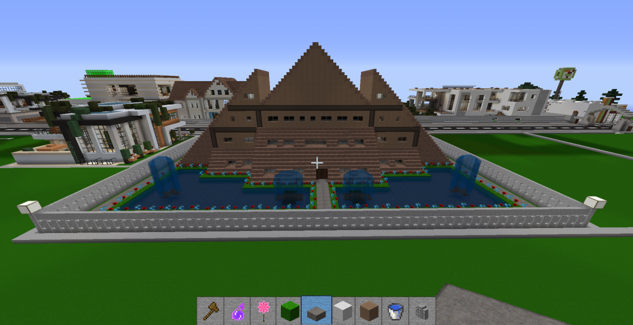 Modern Pyramid House Minecraft Map