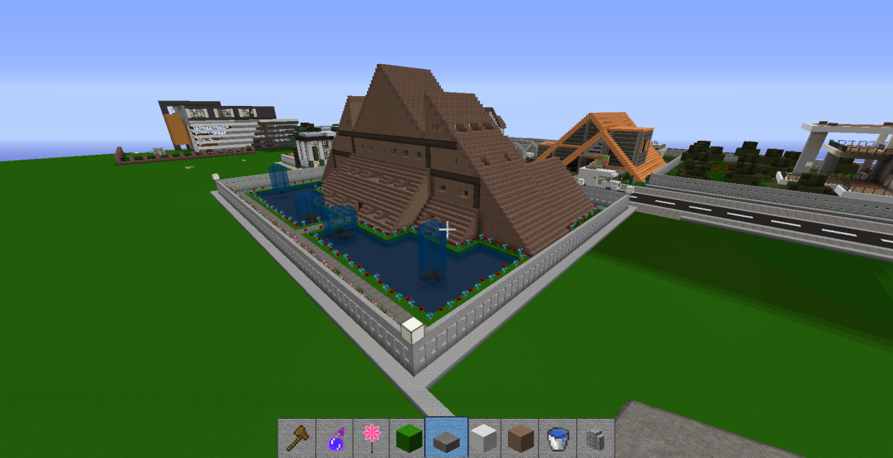Modern Pyramid House Minecraft Map