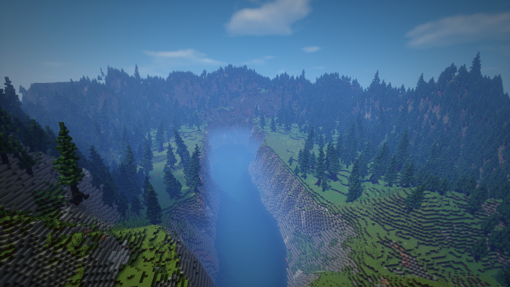 Custom Terrain for bridge building [template] Minecraft Map