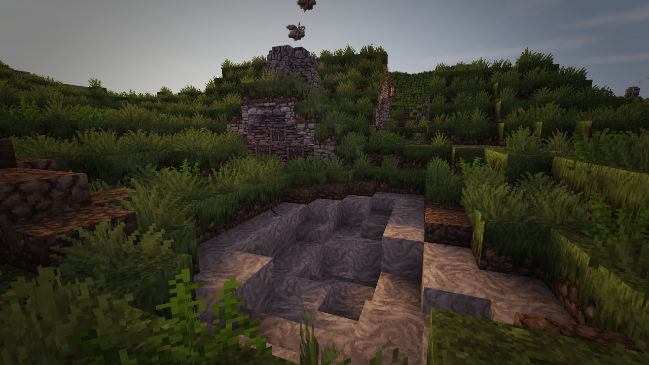 Village with a destroyed fort Minecraft Map