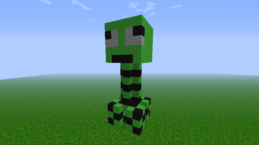 Creeper statue Minecraft Map
