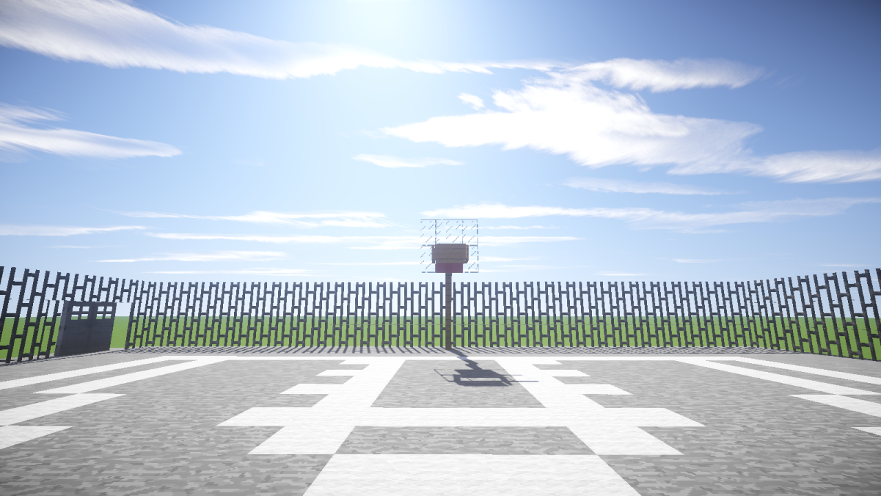 Outdoor Basketball Court (Full) Minecraft Map