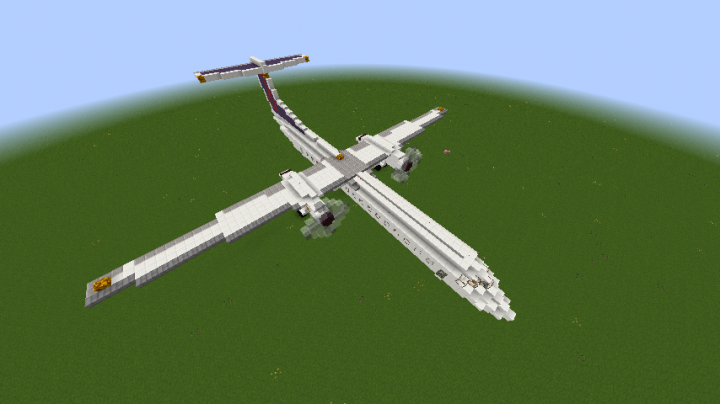 Bombardier Dash 8 Q400 Minecraft Map