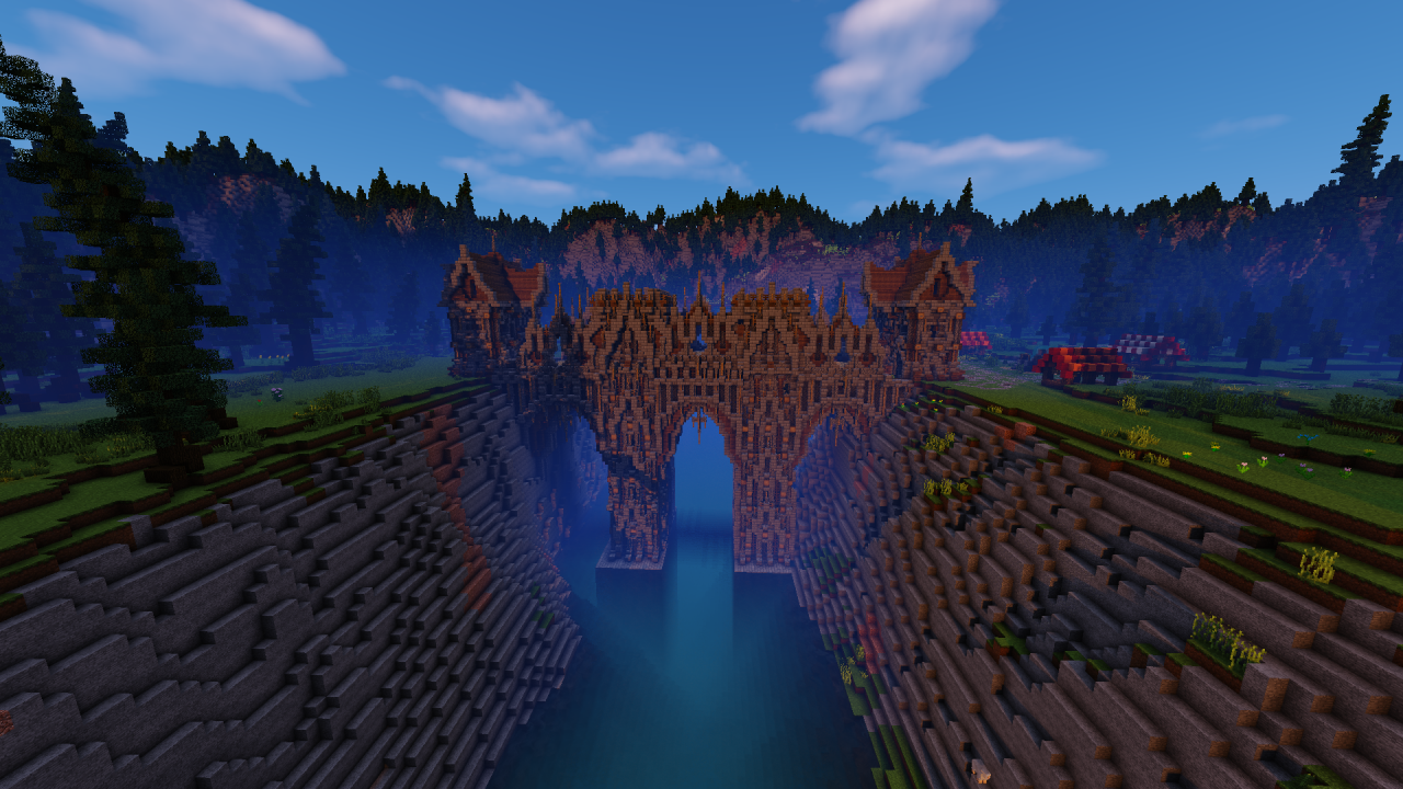 Gothic Bridge Design Minecraft Map