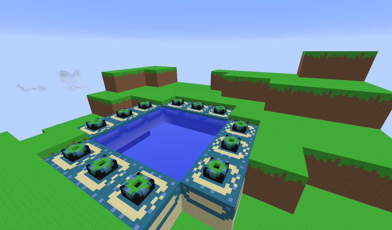pvp world , a PvP map with 4 kits , 3 arena and easter eggs ! Minecraft Map