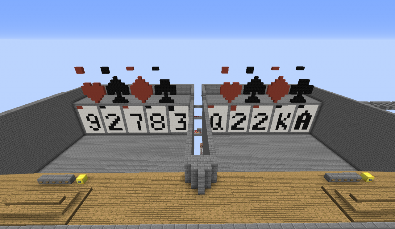Poker in vanilla MC! Minecraft Map