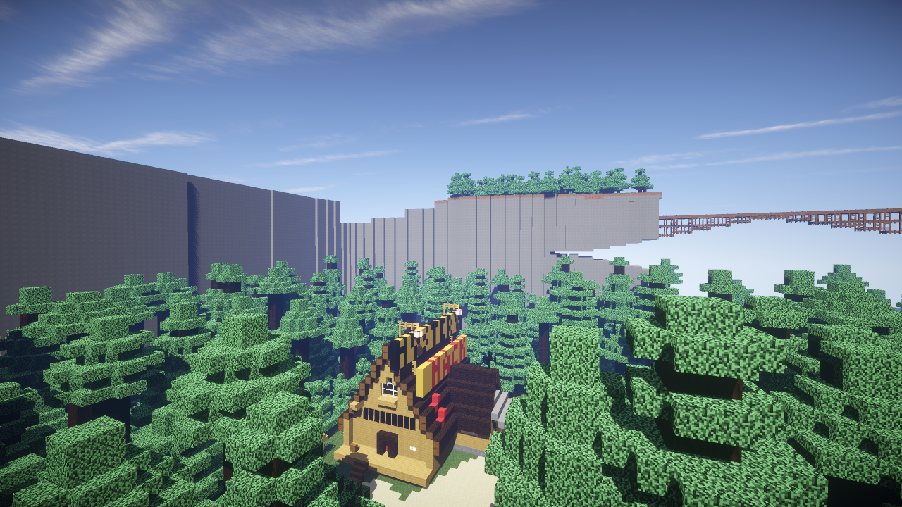 Gravity Falls Town Minecraft Map
