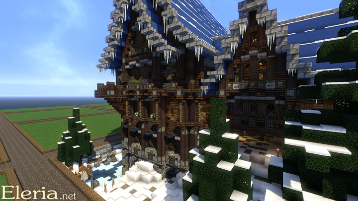 Amala - Medieval Hotel in Snow (Full Interior) Minecraft Map