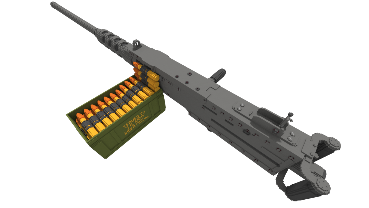 US Machine Gun - M2 Browning [ 400:1 Scale ] Minecraft Map
