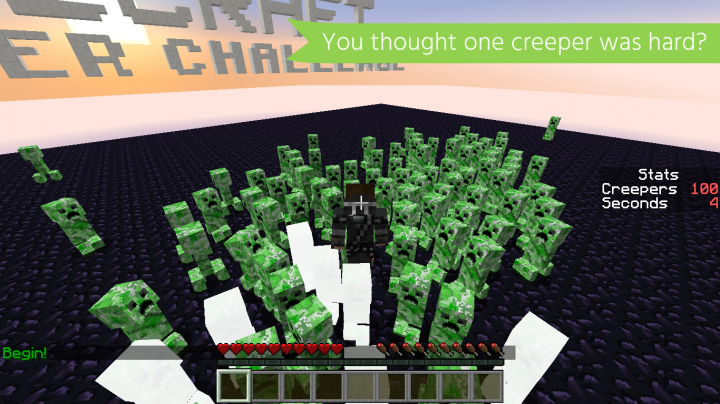 The Minecraft Creeper Challenge Minecraft Map