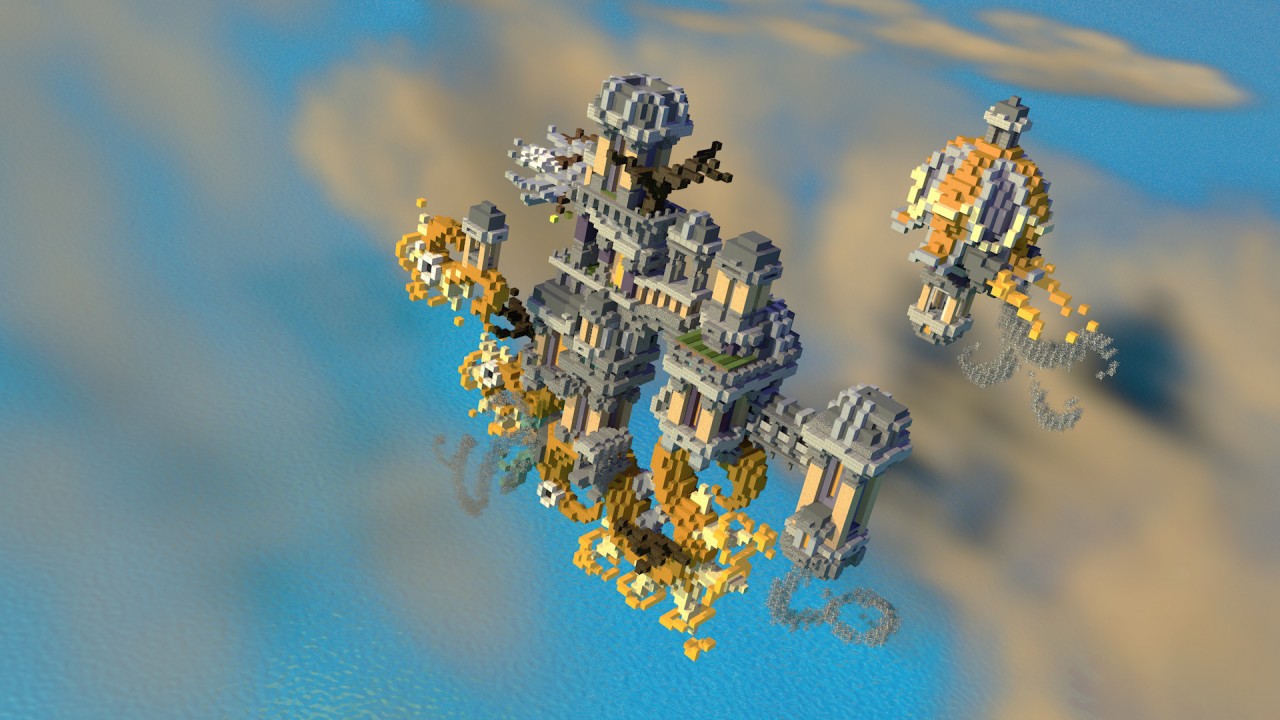 Cloud Structure training Minecraft Map