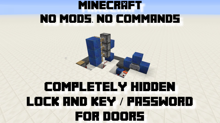 Hidden Lock & Key Mechanisms (Great for Hidden Bases!) Minecraft Blog