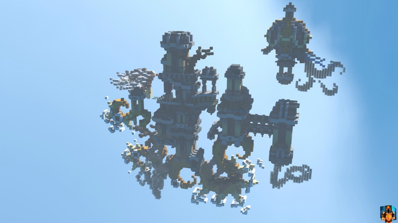 Cloud Structure training Minecraft Map