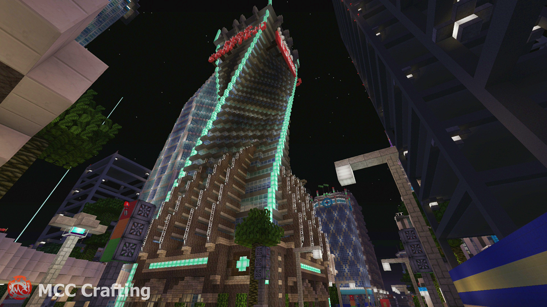The MCC Crafting Youtube Twisted Tower Skyscraper Upgrade Make Over ...