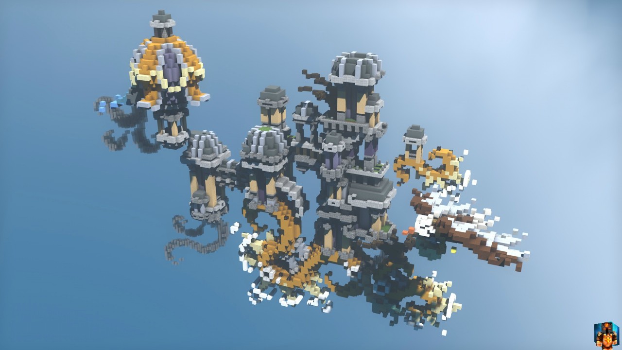 Cloud Structure training Minecraft Map