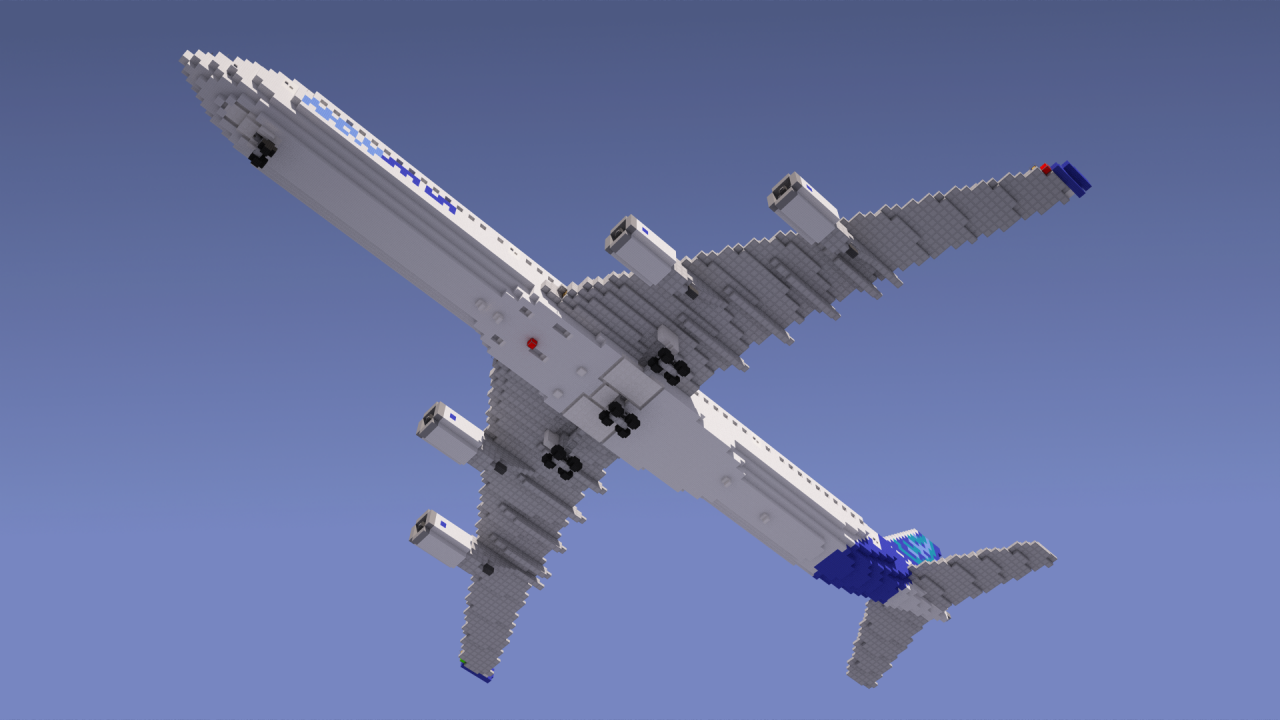 Airbus a340-600 Minecraft Map