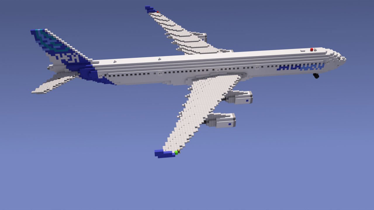 Airbus a340-600 Minecraft Map