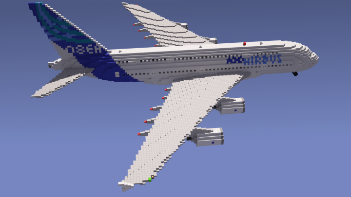 Airbus a380 Minecraft Map