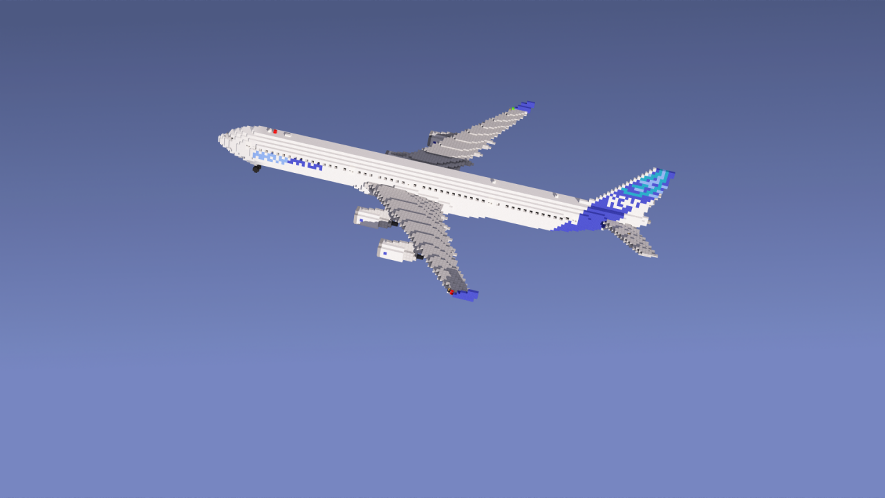 Airbus a340-600 Minecraft Map