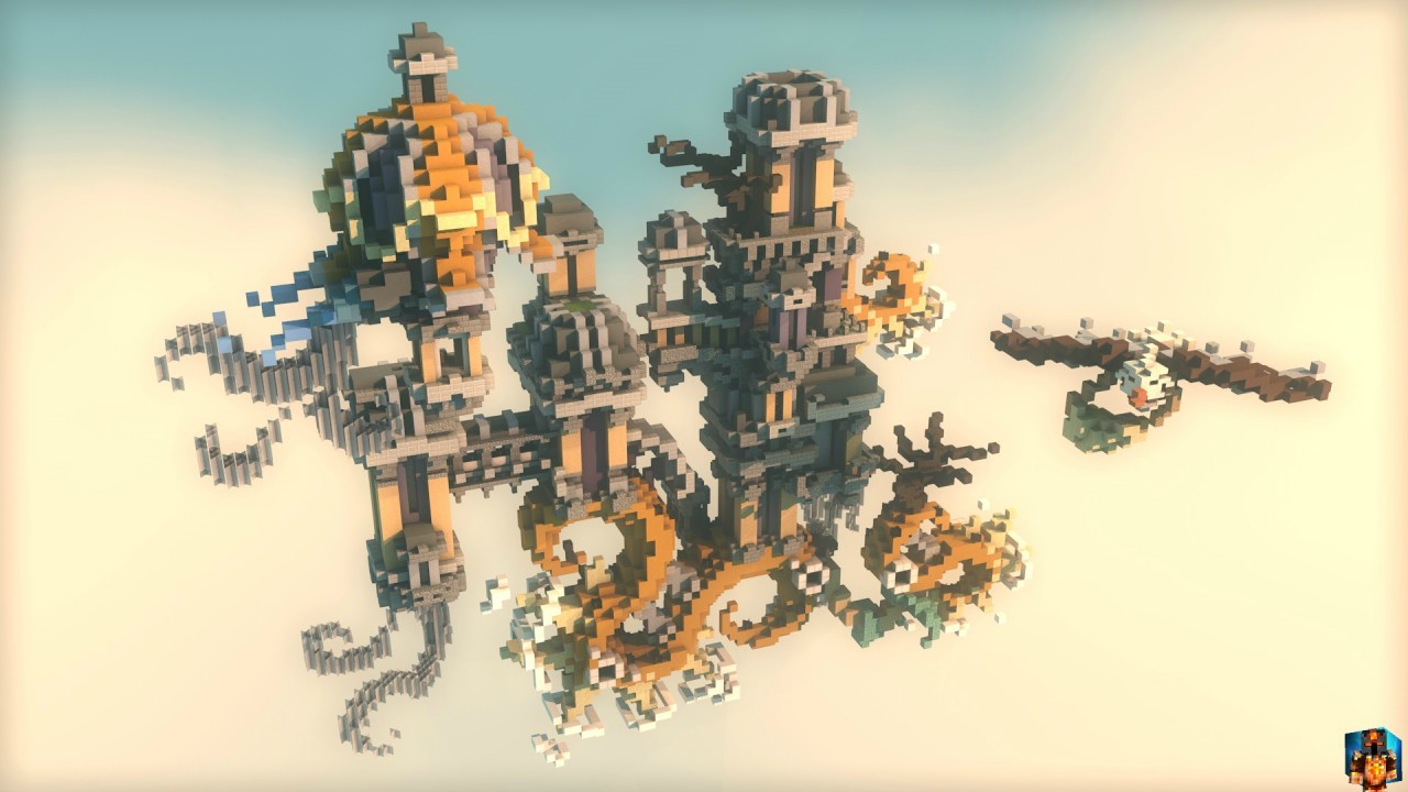 Cloud Structure training Minecraft Map