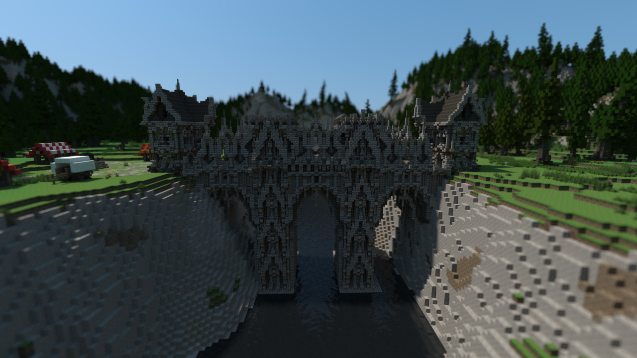Gothic Bridge Design Minecraft Map