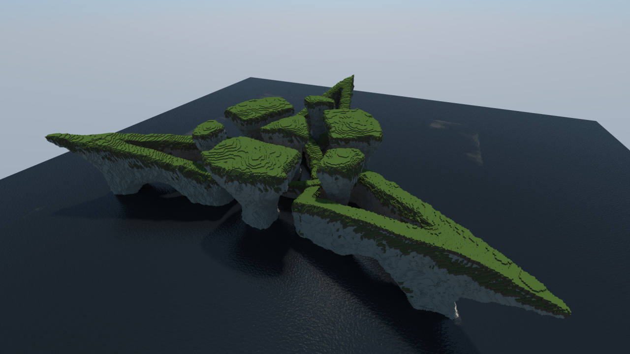 The landscape in the form of a pattern Minecraft Map