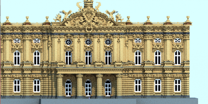 Unfinished Baroque facade Minecraft Map