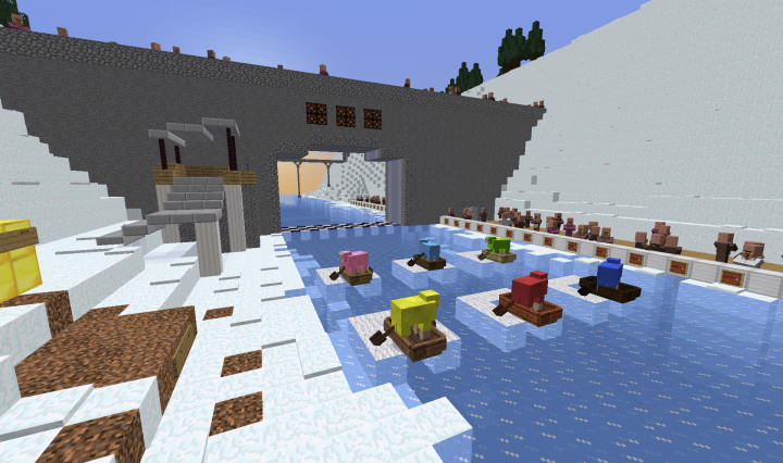 Icey Boat Race Minecraft Map