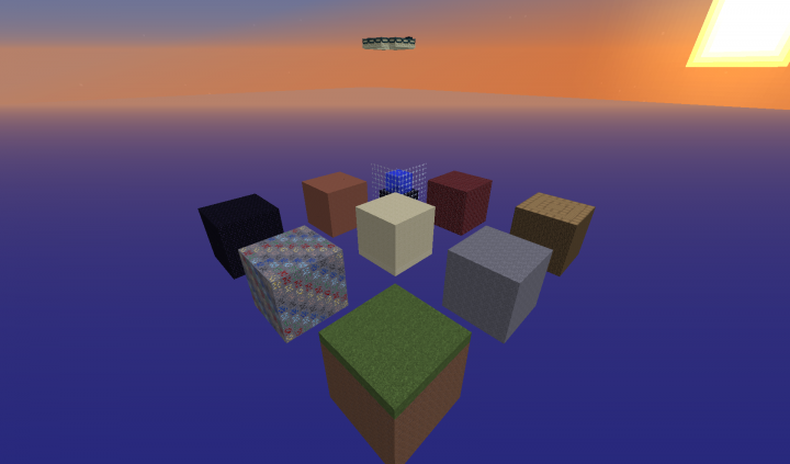 Giant Floating Blocks (Survival Challenge Map) Minecraft Map