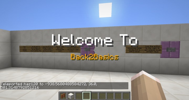 [Minecraft 1.9] Back2Basics Parkour Minecraft Map