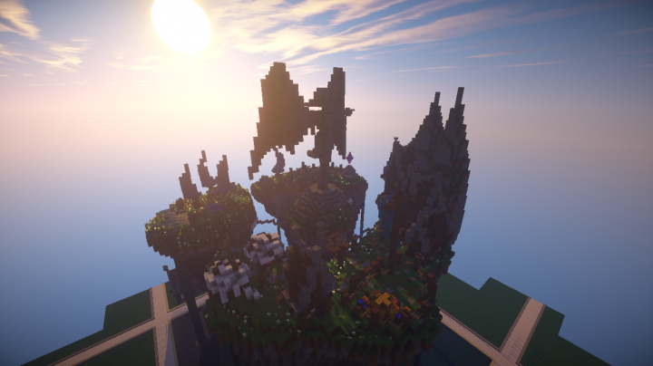 Sky Village: Original Minecraft Plot build 100x100 Minecraft Map