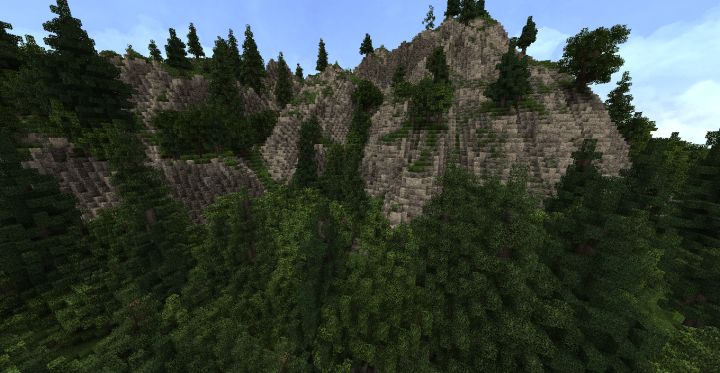 Terrain - Mountain/Forest Lake Minecraft Map