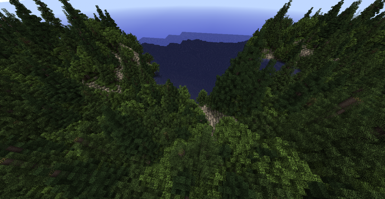 Terrain - Mountain/Forest Lake Minecraft Map