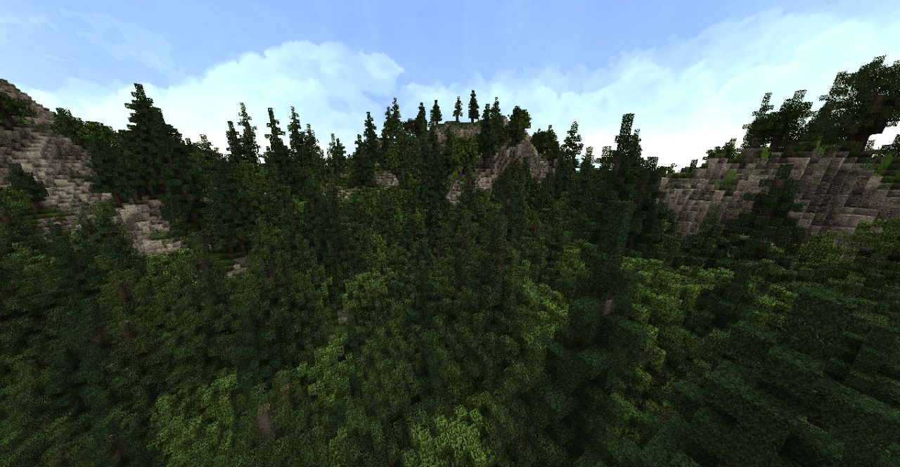 Terrain - Mountain/Forest Lake Minecraft Map
