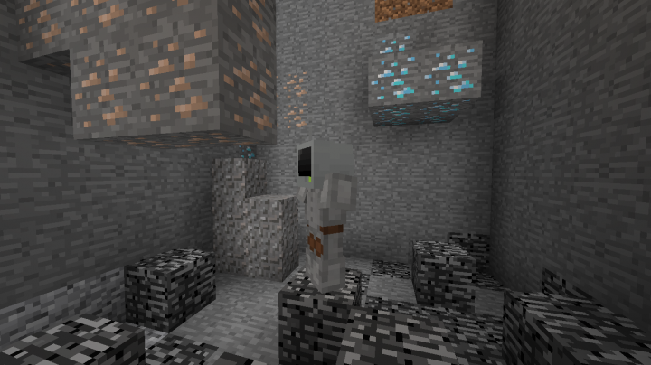 Mining Robots - Only One Command Minecraft Map