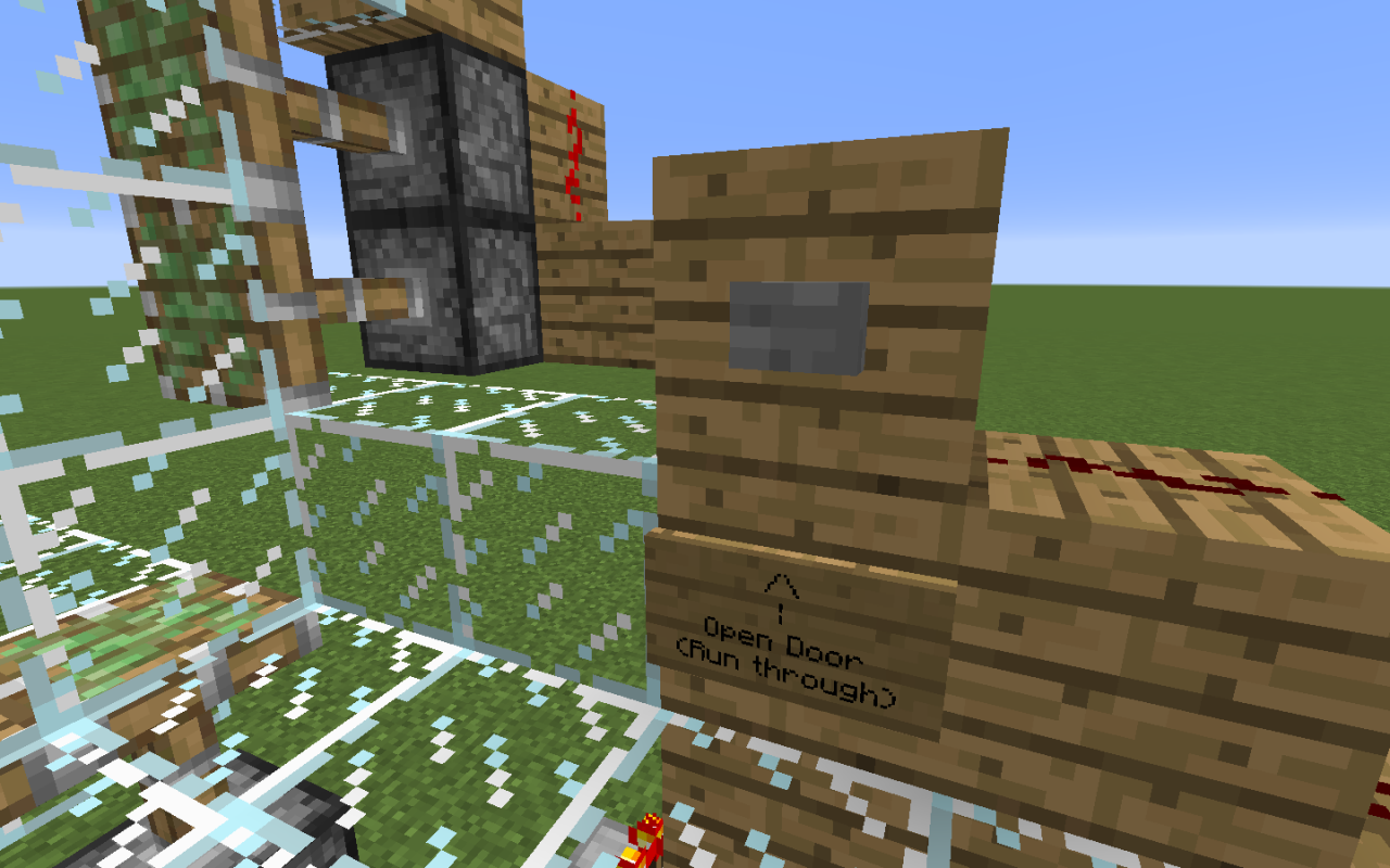 Piston Door | Open Redstone Project Minecraft Map