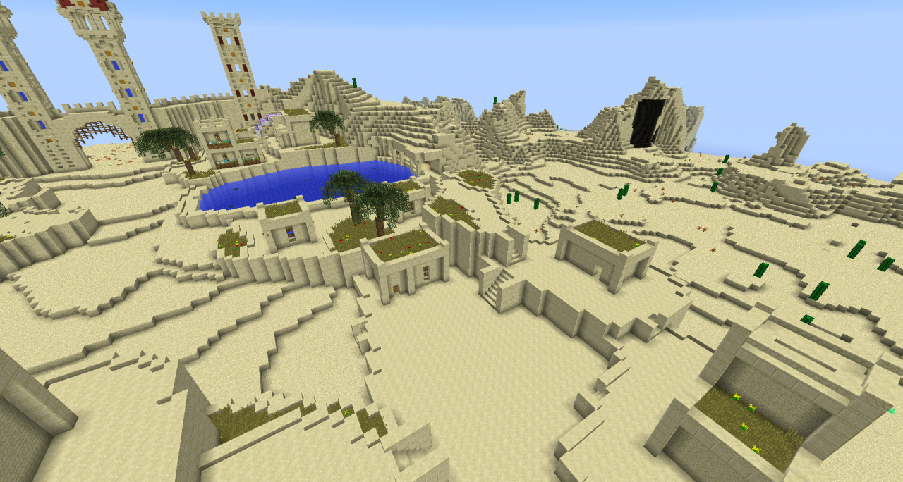 The Desert city 'Ethrilia' Minecraft Map