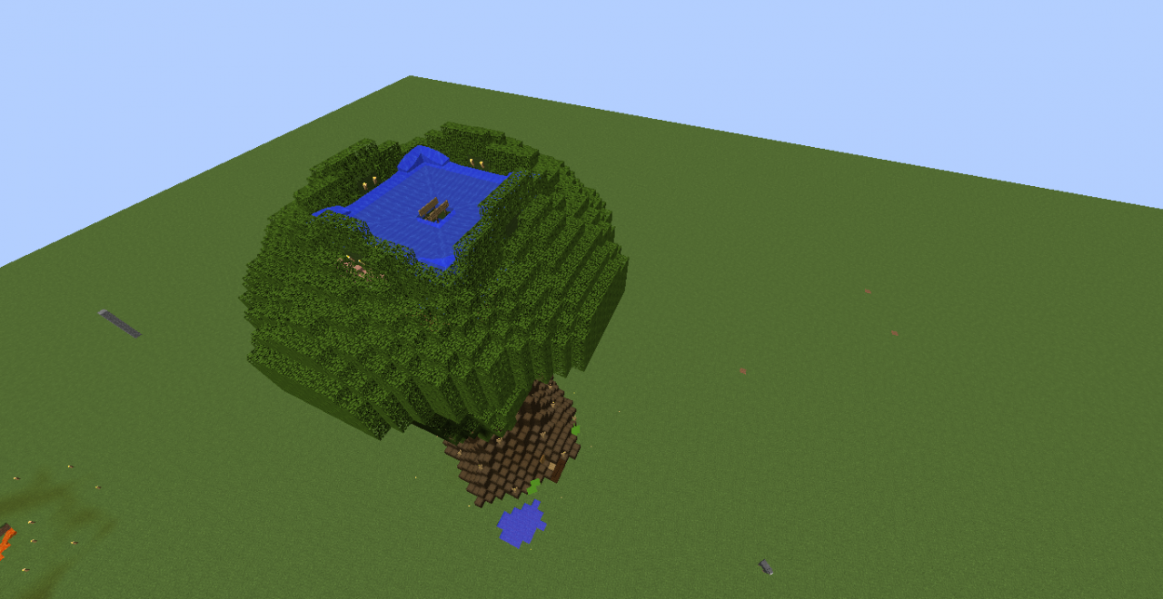 treehouse with iron golem farm Minecraft Map