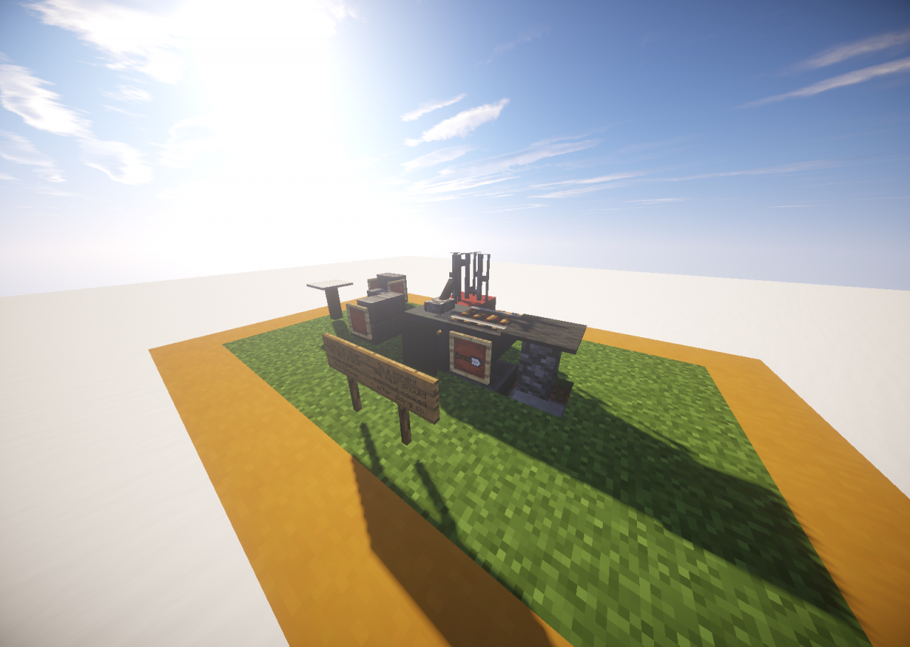 Functioning-Grill [Minecart/Hopper-Elevator Based] Minecraft Map