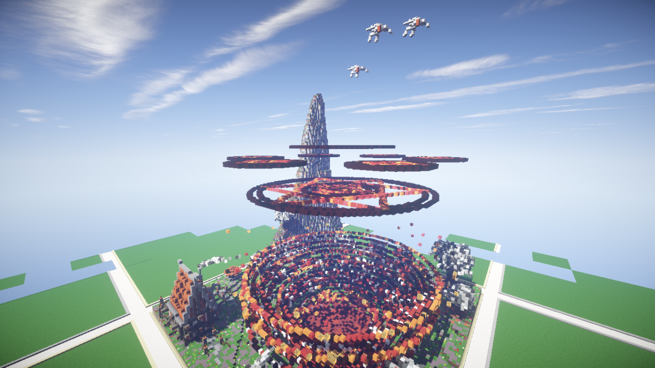 Disturbance In the Paradise-Plot build 100x100 Minecraft Map