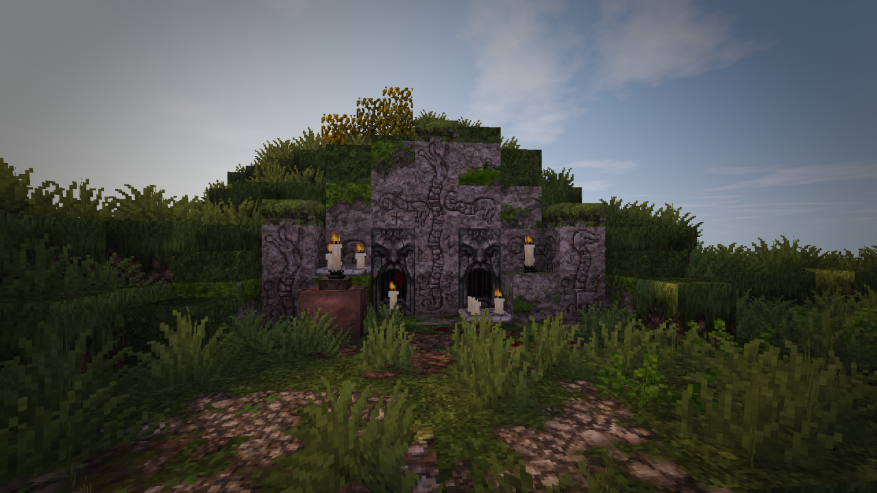 Village with a destroyed fort Minecraft Map